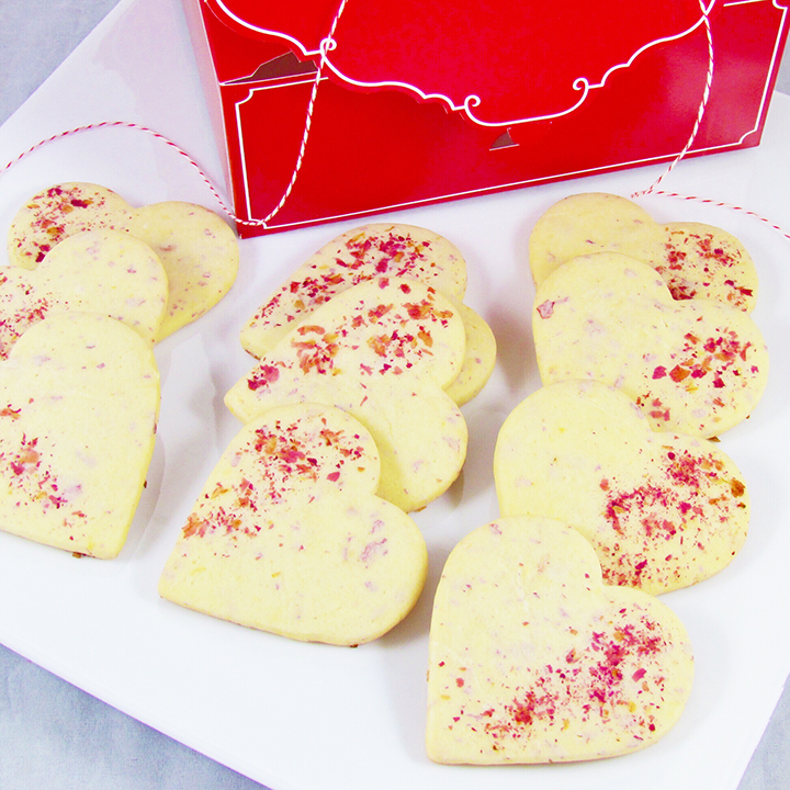 Rose Petal Shortbread Cookies - Fresh Chef Experience
