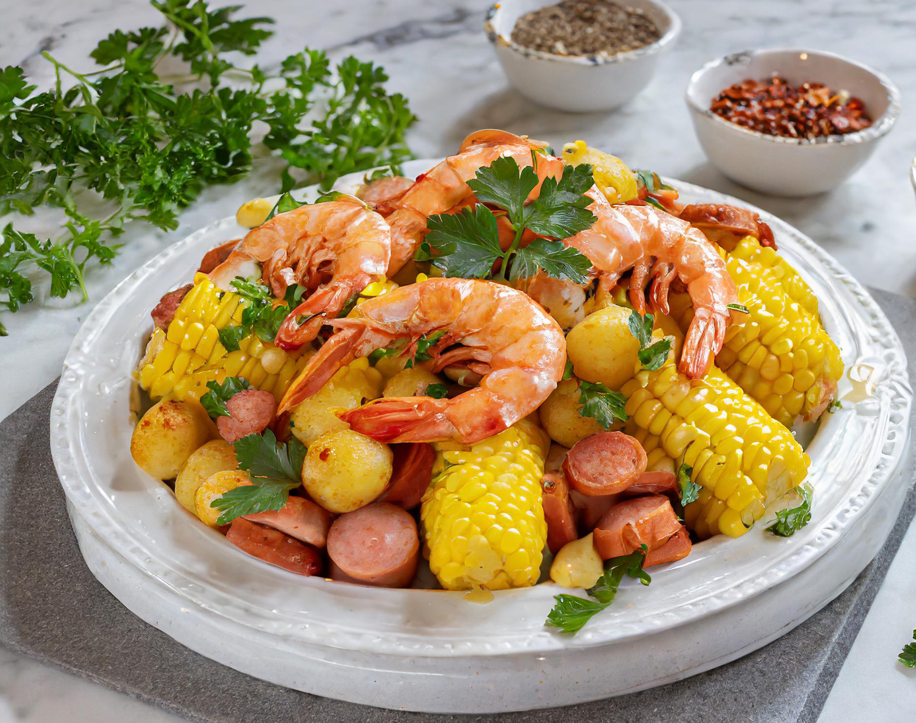 End Summer with an Easy Air Fryer Shrimp Boil - Fresh Chef Experience